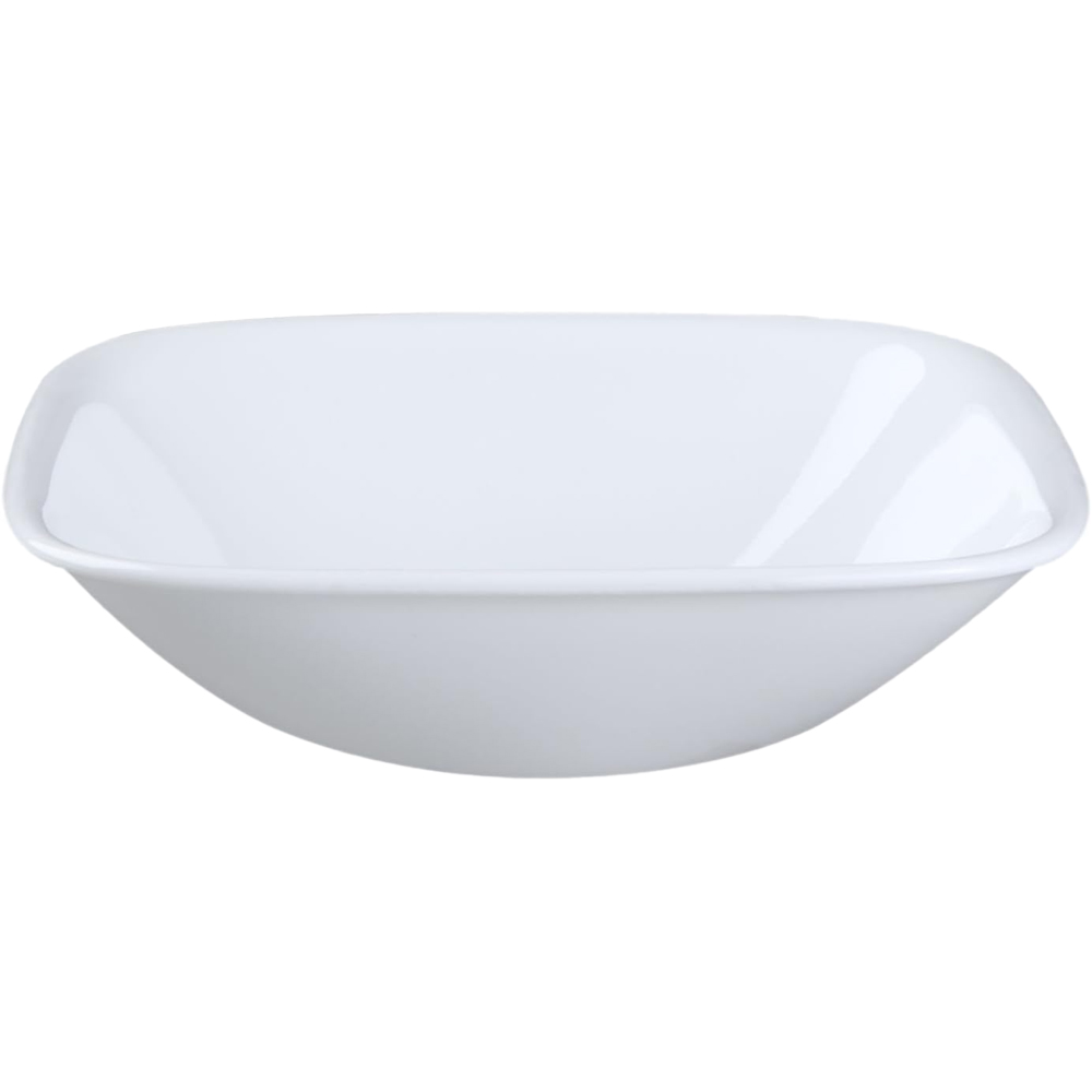 Bowl Square Pure White 10 Onzas - Decoriente