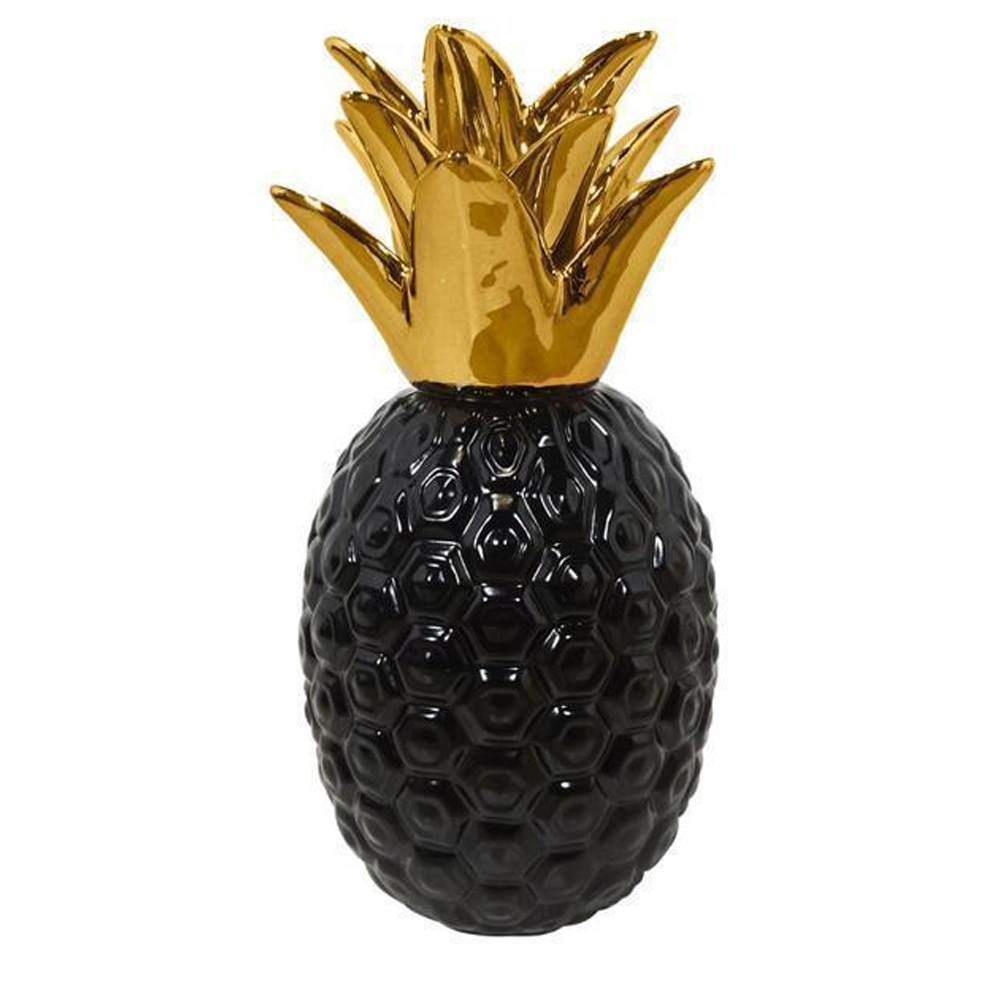 Escultura Piña 24Cm -Blanco - Decoriente